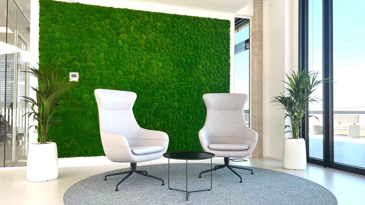 Wohlfühlen mit Moos - Ergonomie am Arbeitsplatz